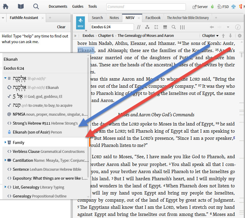 BUG: Bible tagging Ex 6:24 ... I'm my brother's father .... - Logos Community